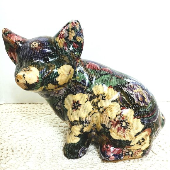 Source Unknown | Accents | Ceramic Pig Figurine Farmhouse Cottagecore ...